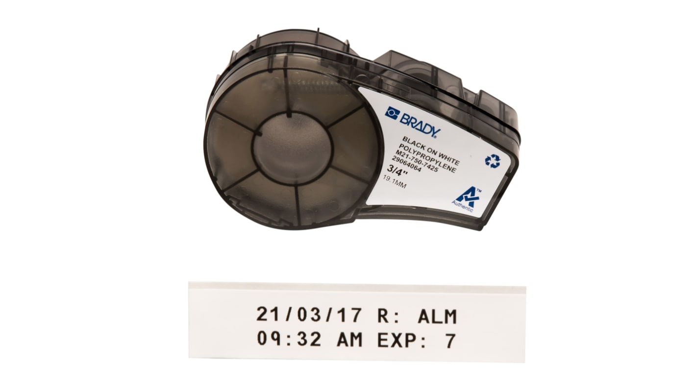 M21-750-7425 | Brady B-7425 Low Temperature Polypropylene Black on ...