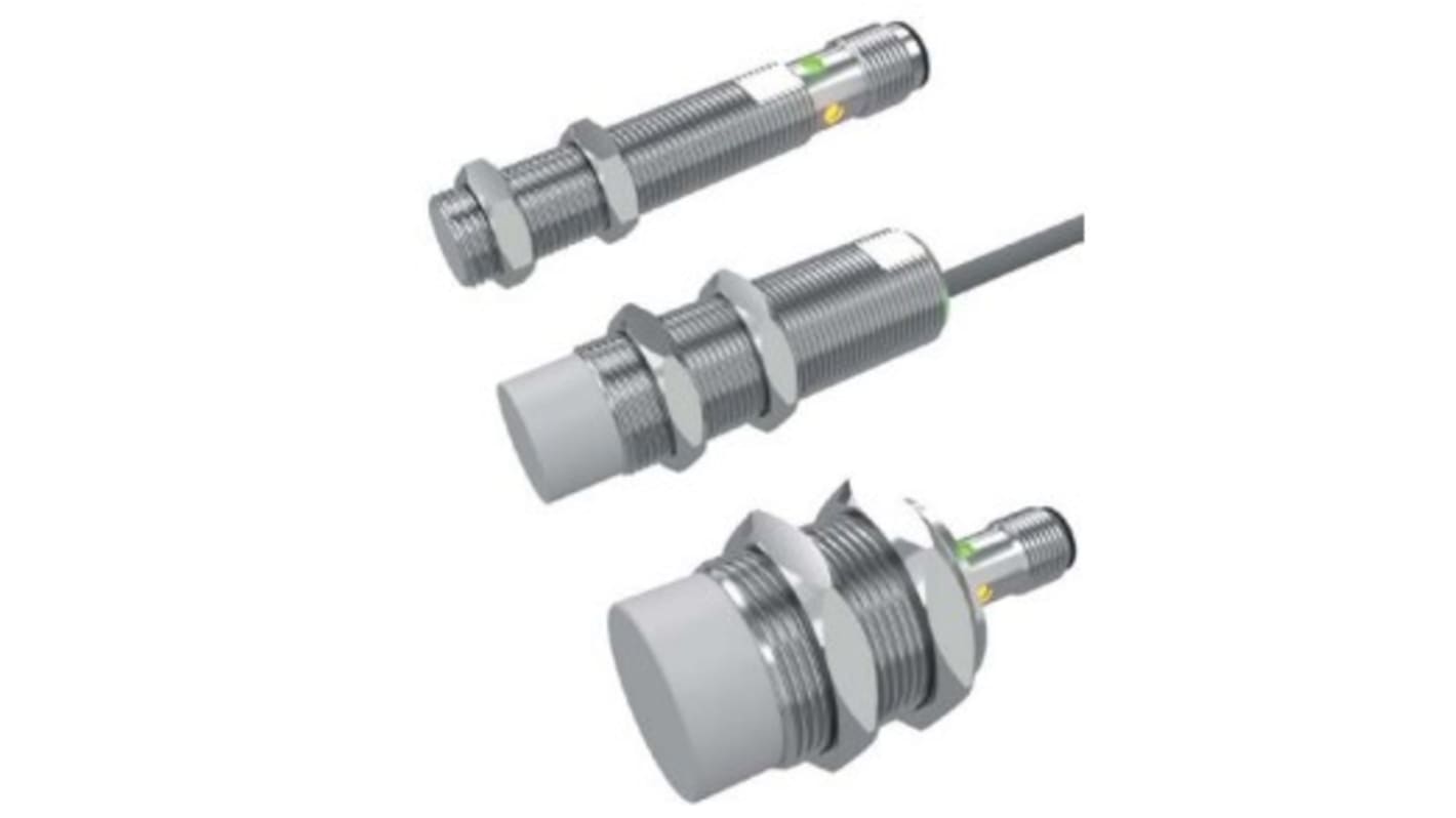 RS PRO Inductive Barrel-Style Proximity Sensor, M12 x 1, 4 mm Detection, NO/NC, NPN & PNP Output ...