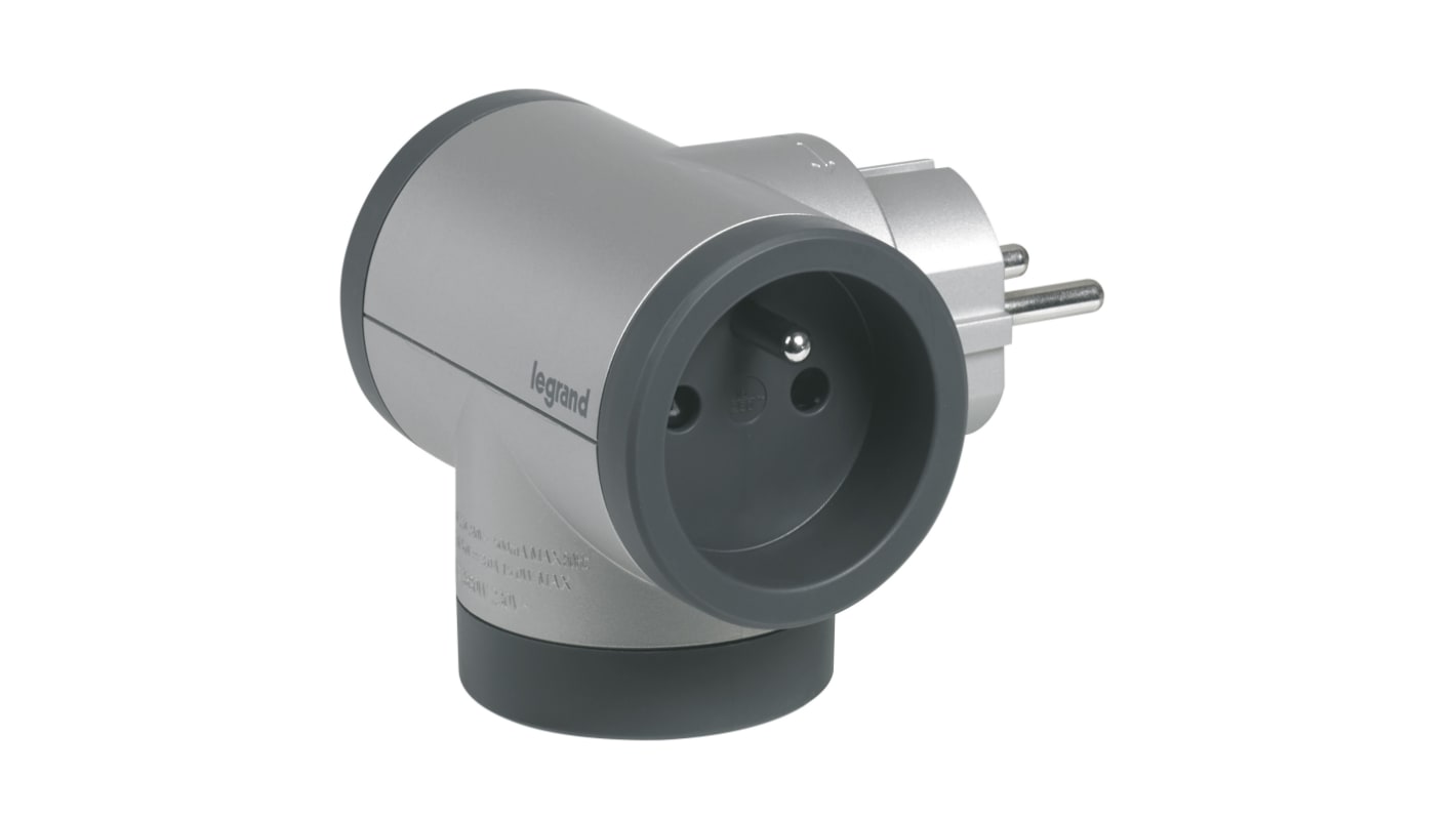 049439 | Legrand French / German Multi Outlet Plug, 16A, Plug-In | RS