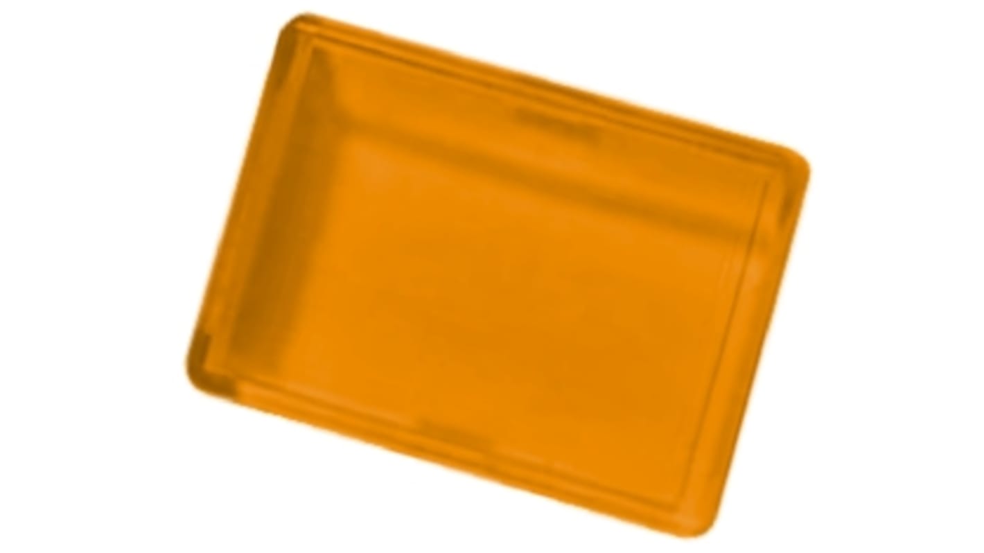 A0161C | Panel Mount Indicator Lens Rectangle Style, Amber, 24mm Long | RS