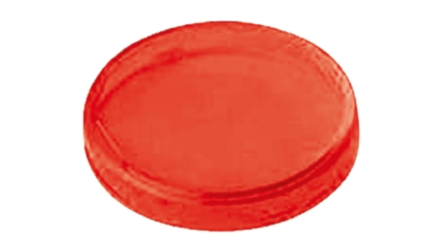 A0263B | Panel Mount Indicator Lens Round Style, Red, 22mm diameter | RS
