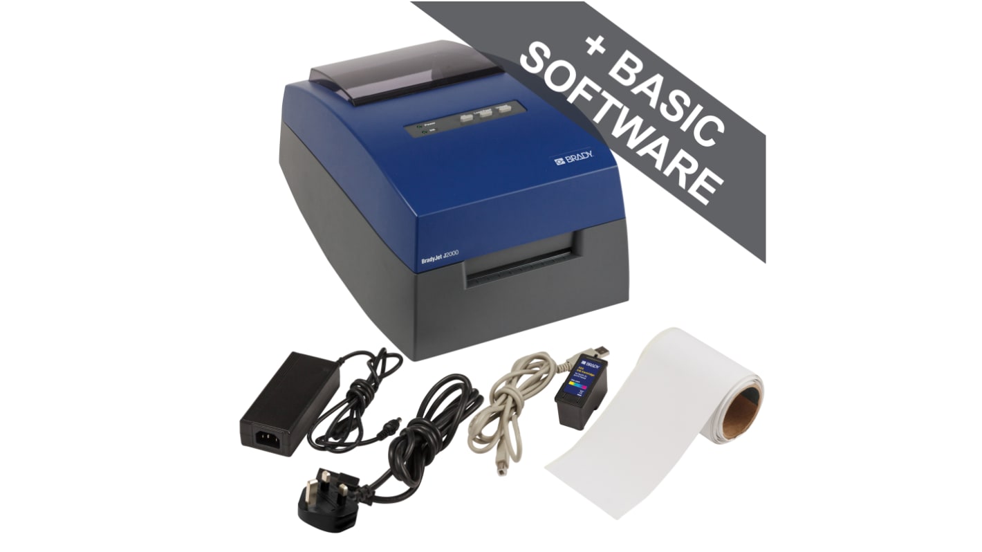J2000-UK | Brady BradyJet J2000 Label Printer, 101.6mm Max Label Width | RS