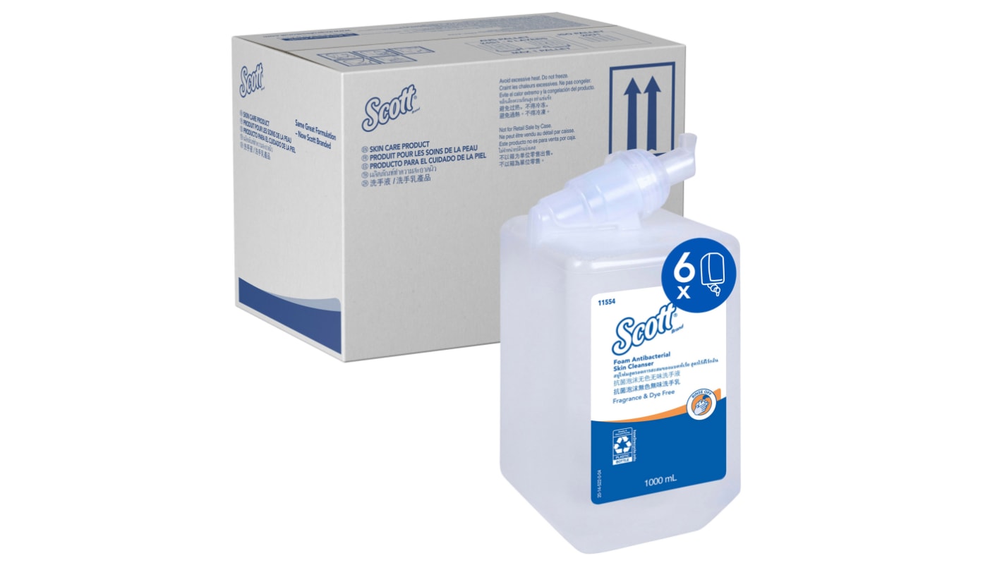 SCOTT Unscented SCOTT® Luxury Foam Antibacterial Hand Soap (11554) Hand ...