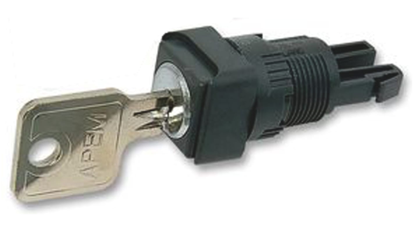 A018201 | APEM 2-position Key Switch Head, Latching | RS