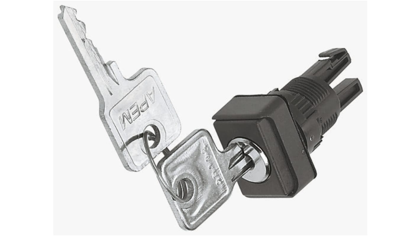 A018101 | APEM 2-position Key Switch Head, Latching | RS