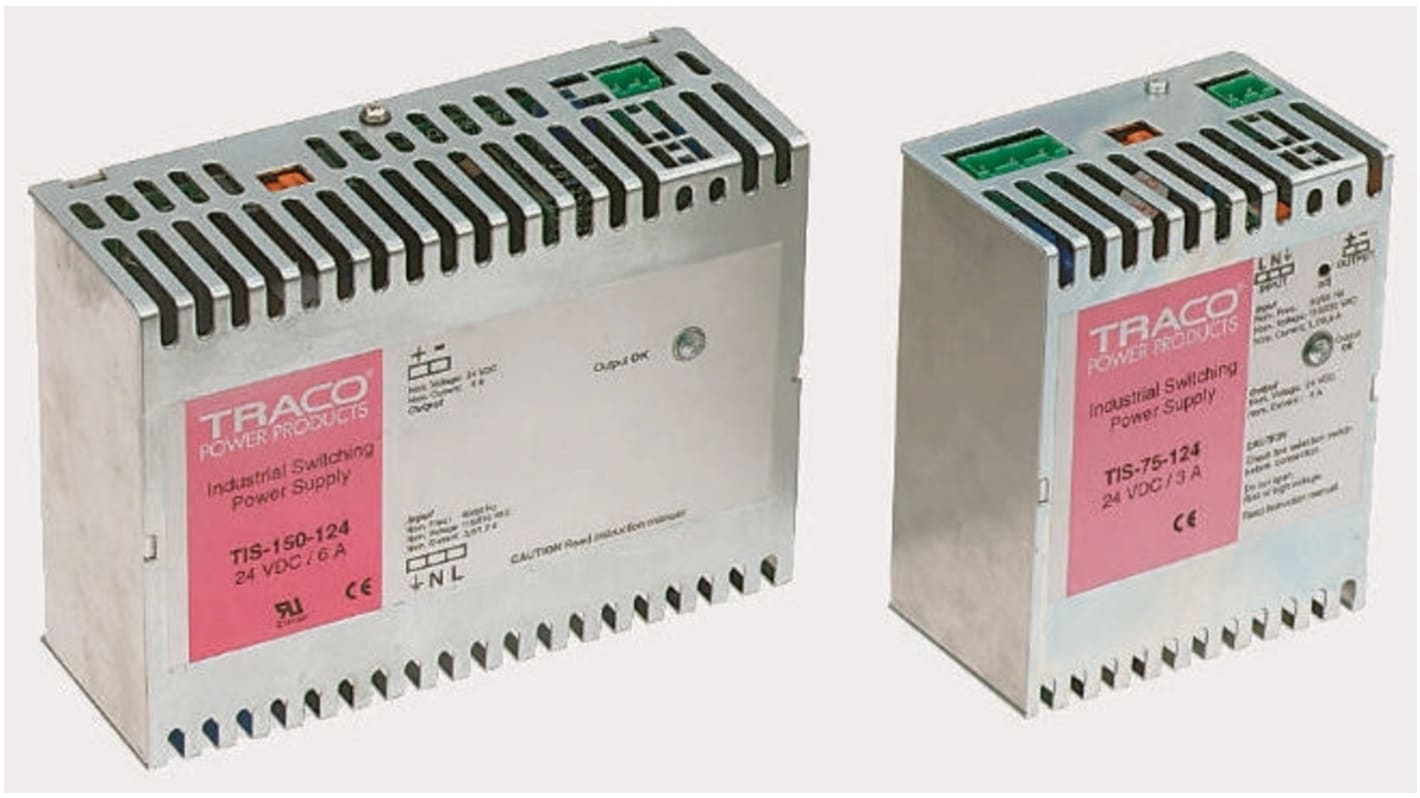 TIS 50-112 | TRACOPOWER TIS Switch Mode DIN Rail Power Supply, 93 → ...