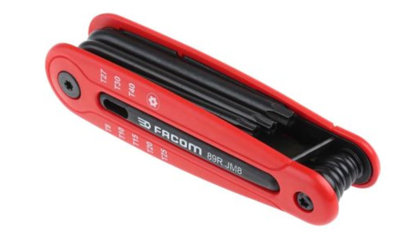 89R.JM8 | Facom 8-Piece Torx Key Set, Short Arm | RS