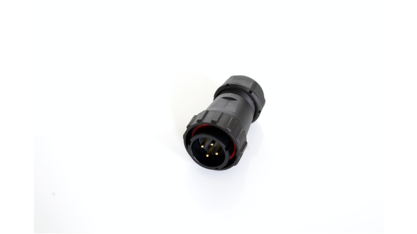 RS PRO Rundsteckverbinder Stecker 4-polig / 25A Kabelmontage ...