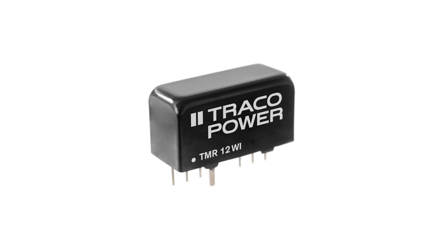 TMR 12-2413WI | TRACOPOWER TMR 12WI DC-DC Converter, 15V dc/ 800mA Output, 9 → 36 V dc Input ...