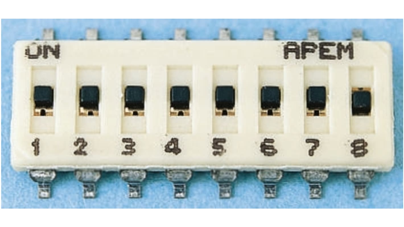 IKN0603000 | APEM 6 Way Surface Mount DIP Switch SPST | RS
