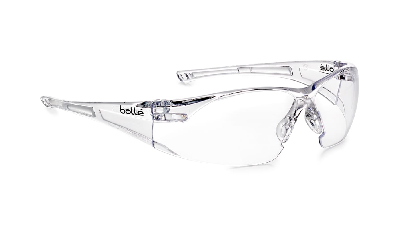 RUSHPSI | Bolle RUSH Anti-Mist UV Safety Glasses, Clear PC Lens | RS