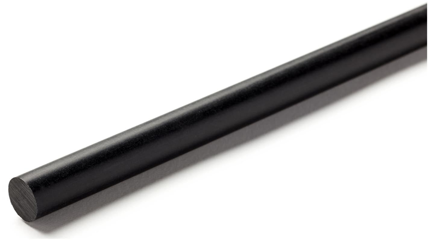 RS PRO Black Nylon Rod, 1m x 40mm Diameter | RS
