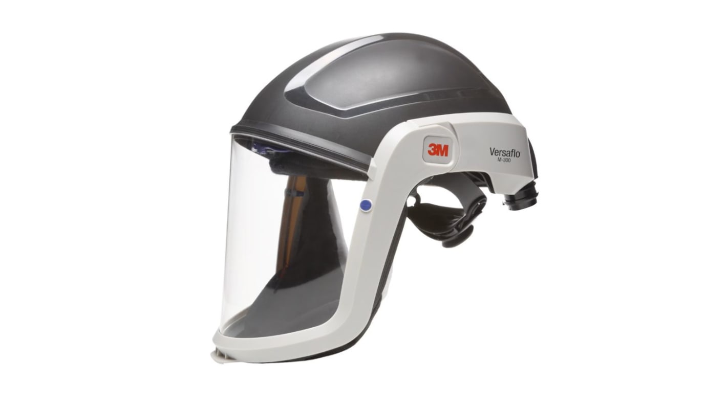 7100257936 M-307 | 3M Versaflo Black, White Helmet with Chin Strap ...