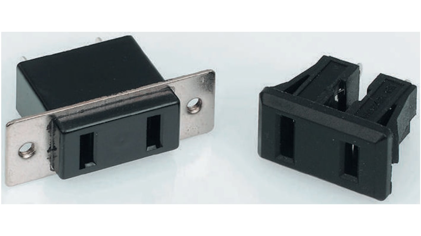 2 pin snap-in American socket,15A 125V | RS