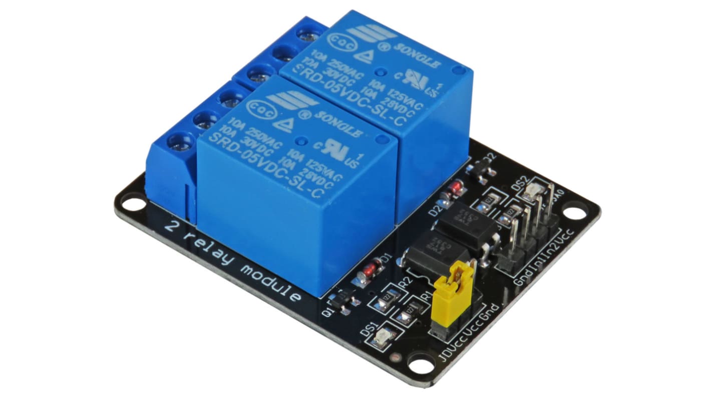 TTL-RELAY02-5V | Carte d'interface Relais Arduino, AVR, PIC, Raspberry Pi, TTL Relay Control ...