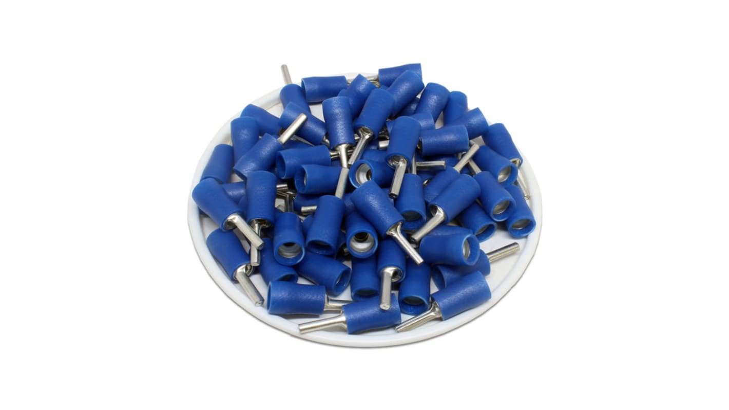RS PRO Insulated Crimp Pin Connector, 1.5mm² to 2.5mm², 16AWG to 14AWG ...