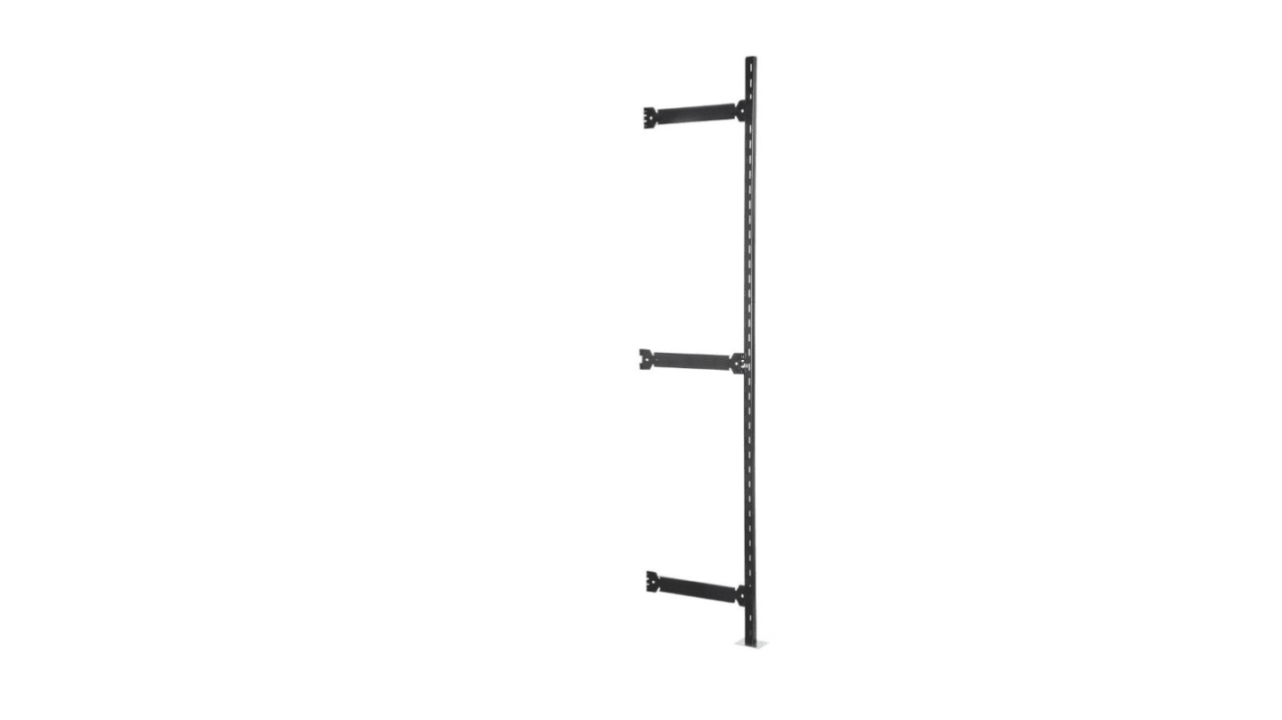 020074EF/BLK | Toprax Black Steel Long Span Shelving System, 2000mm x ...