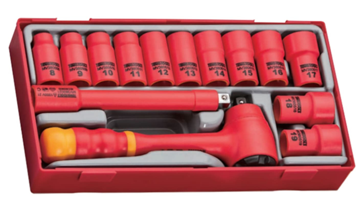 TTV3814 | Teng Tools 14-Piece Metric 3/8 in Standard Socket Set with ...