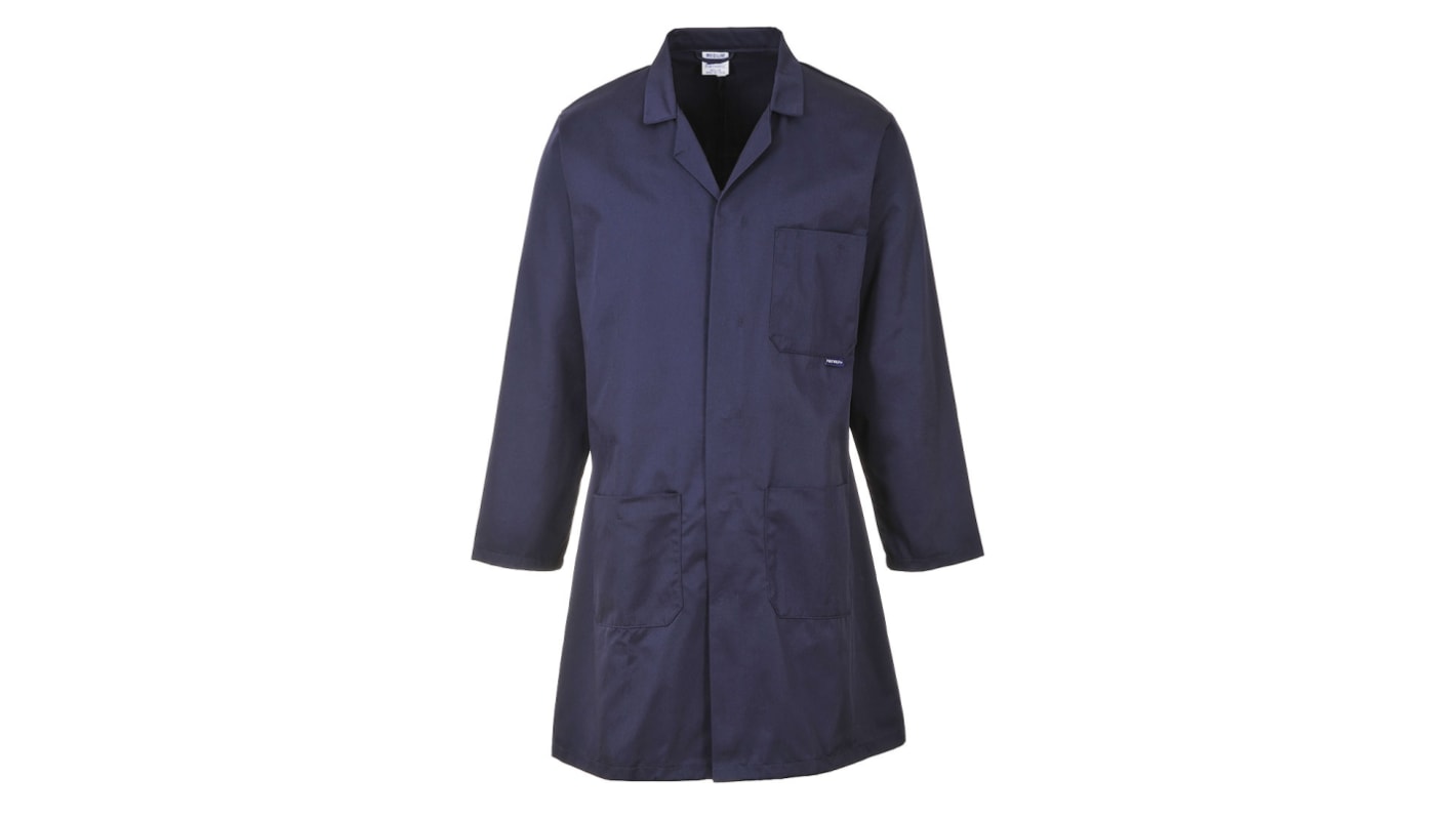 2852N-L | Portwest Navy Unisex Lab Coat, L | RS