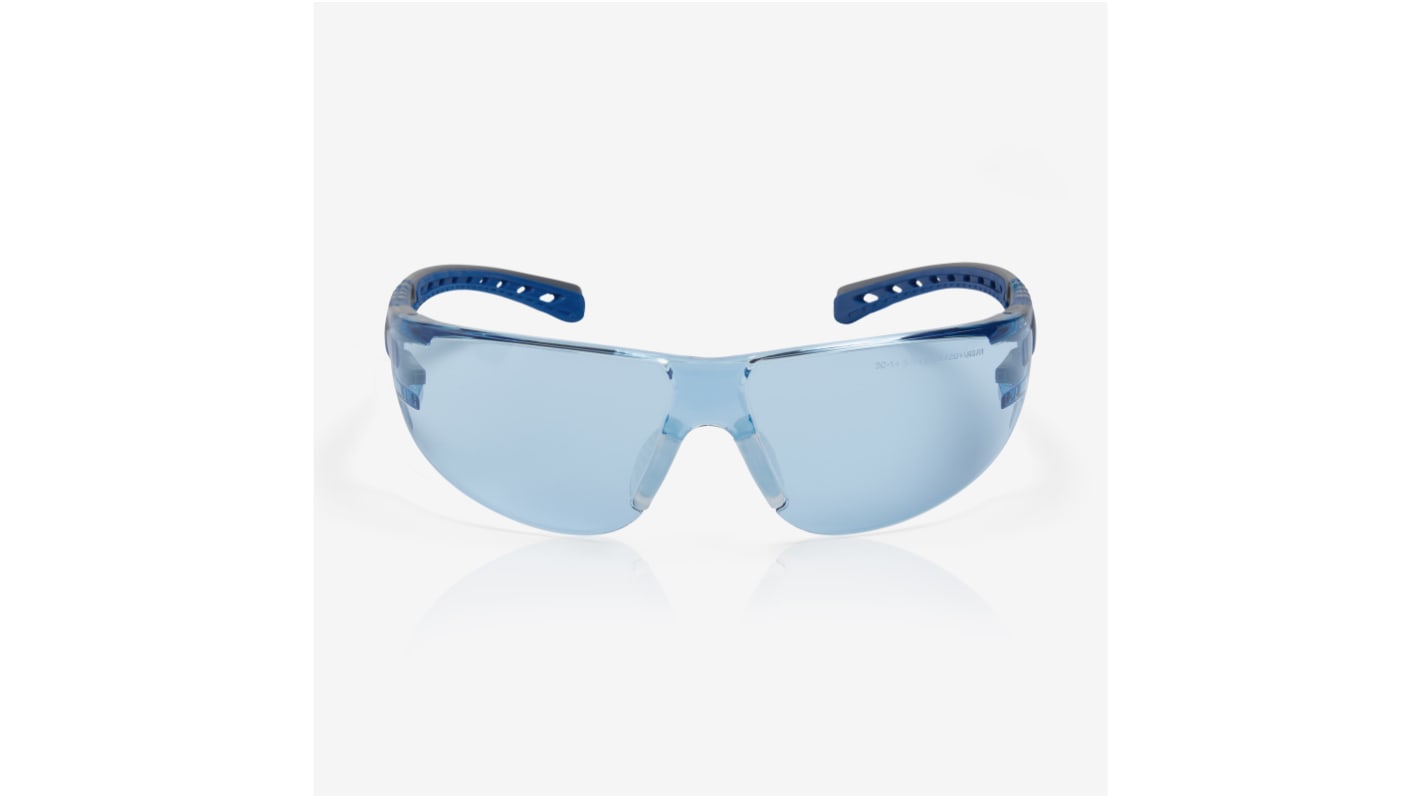 RLY00393 | Riley STREAM EVO ECO Anti-Mist UV Safety Glasses, Blue Polycarbonate Lens, Vented | RS