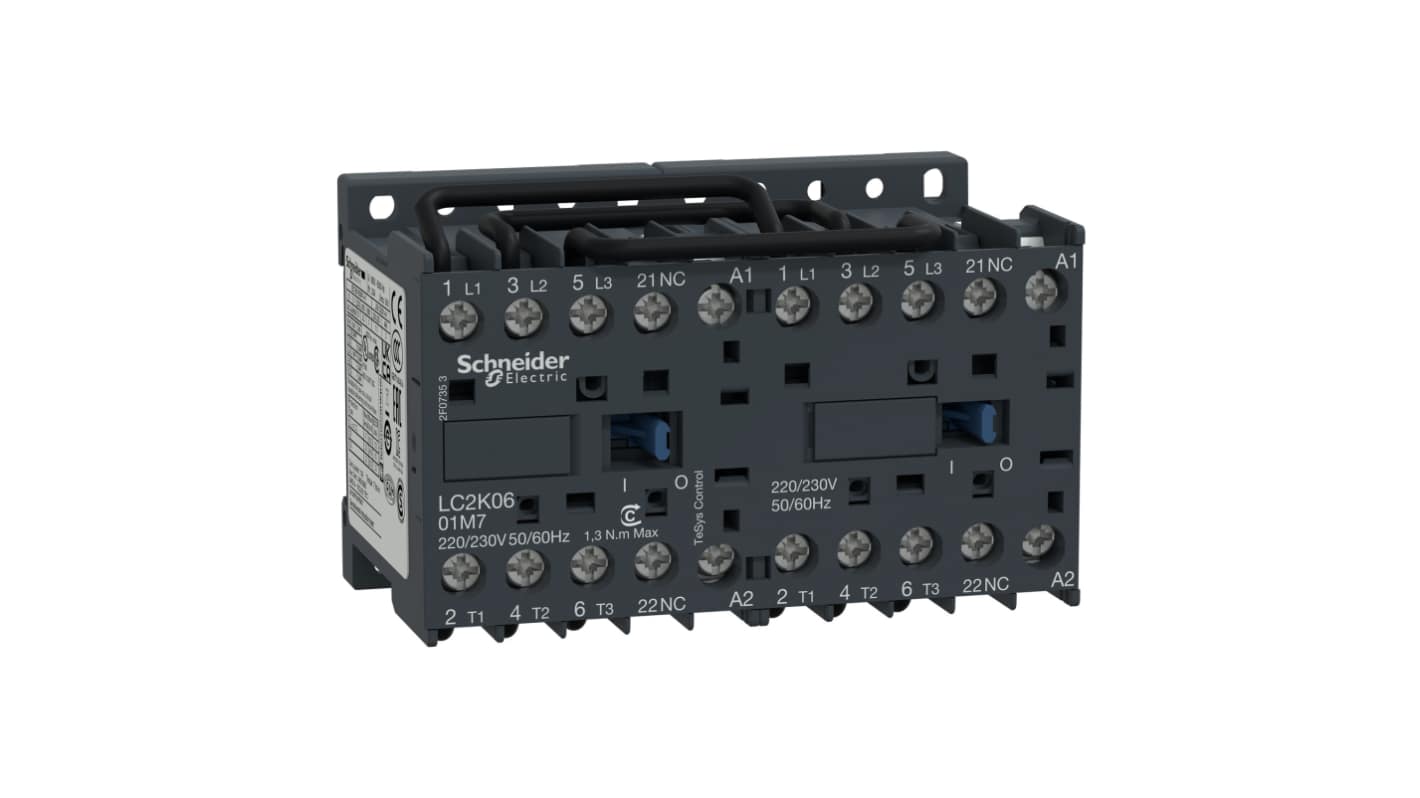 LC2K0901B7 | Schneider Electric TeSys K LC2K Reversing Contactor, 24 V ...