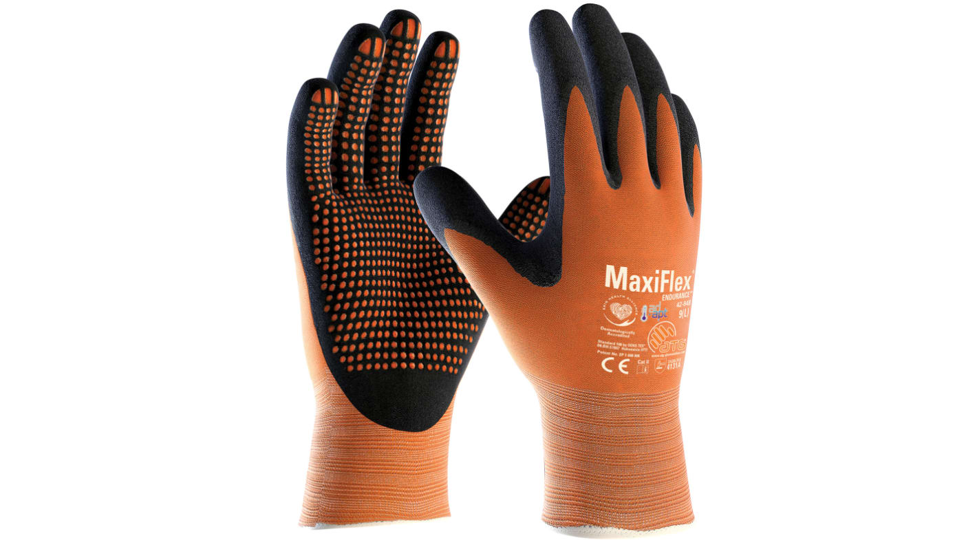 A60-42-848-12B | Gloves Maxiflex Endurance Orange Palm Co | RS