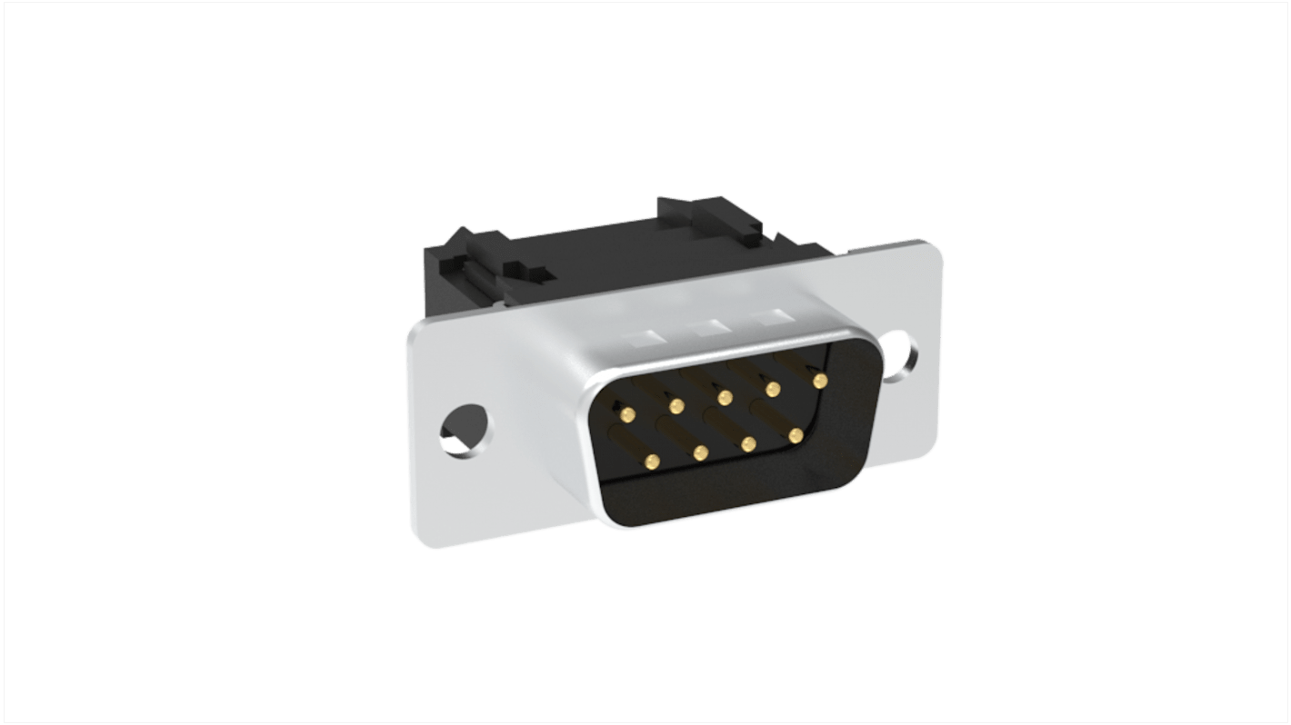 L17DEFRA09PC309 | Amphenol ICC 9 Way Horizontal D-sub Connector Plug | RS