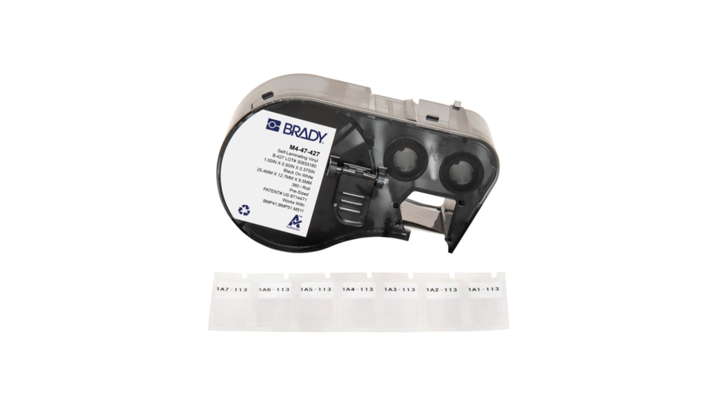 M4-47-427 | Brady B-427 Label, 12.70mm Label Width | RS