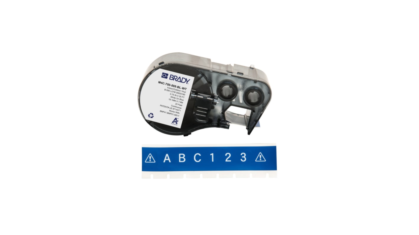 M4C-750-595-BL-WT | Brady B-595 Label | RS