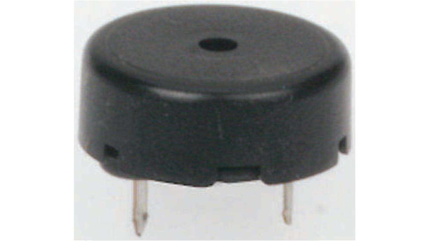 86dB Through Hole Continuous Piezo Buzzer, 23.8 (Dia.) x 16mm, 3V dc ...
