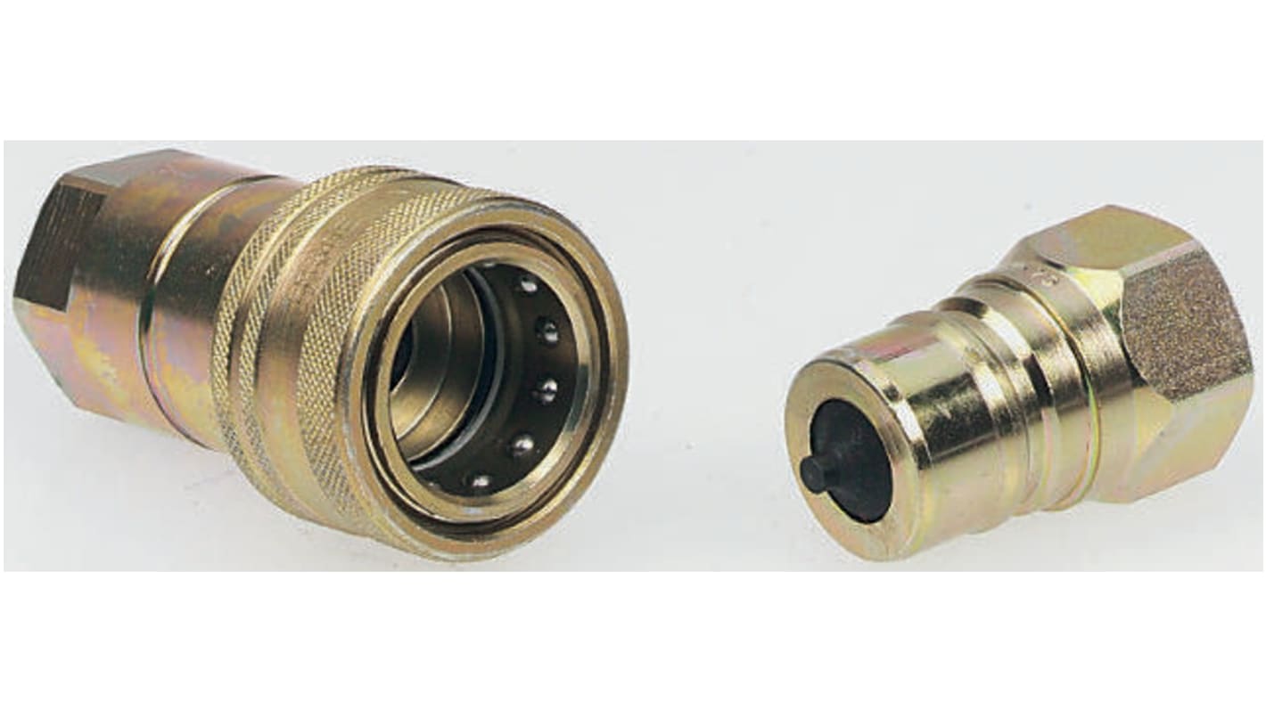 84102 | Giunto idraulico ad attacco rapido Faster, serie ISO A, 300 bar max, filettatura BSP 1/2 ...