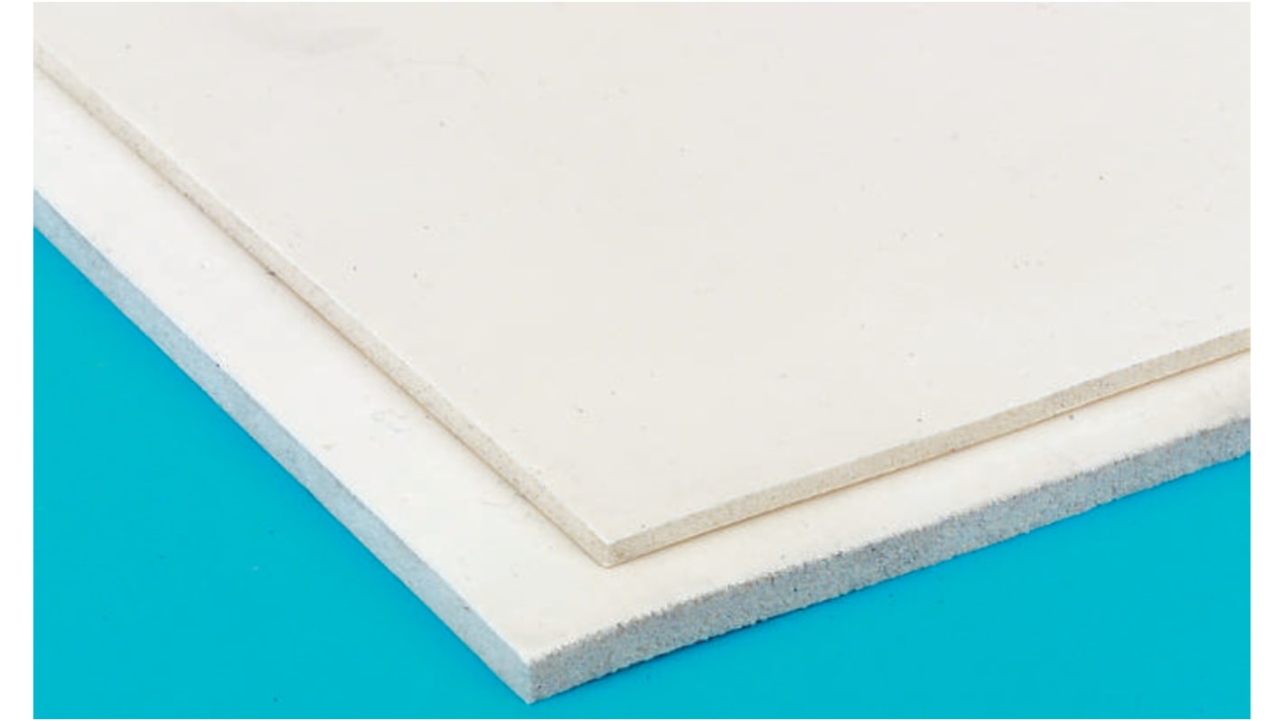 RS PRO White Rubber Sponge Sheet, 1m x 600mm x 3mm | RS