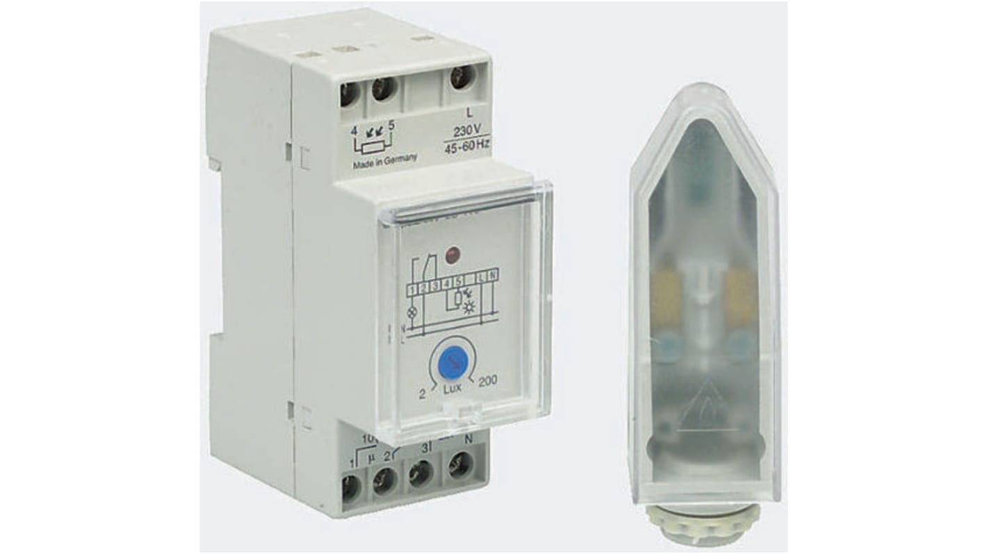 LU110 | Light Sensitive Lighting Time Switch, 220 → 240 V ac, 0 → 20min ...