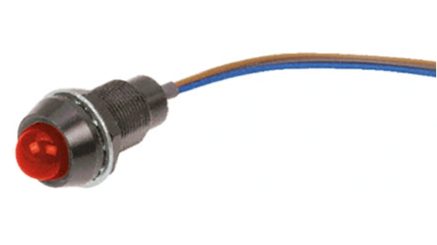651-102-22-08 | Marl Red Panel Mount Indicator, 24V dc, 12.7mm Mounting ...