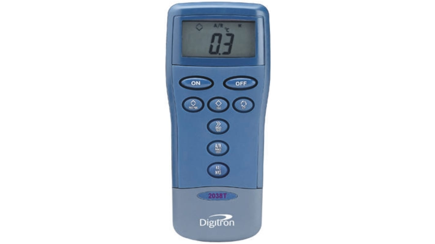 Digitron 2038T Handheld Digital Thermometer for Industrial Use, J, K, N ...
