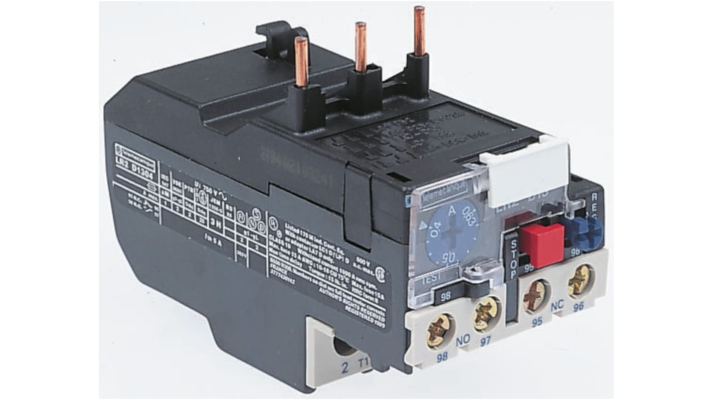 LR2D3361 | Telemecanique Overload Relay, 55 → 70 A F.L.C, 70 A Contact ...