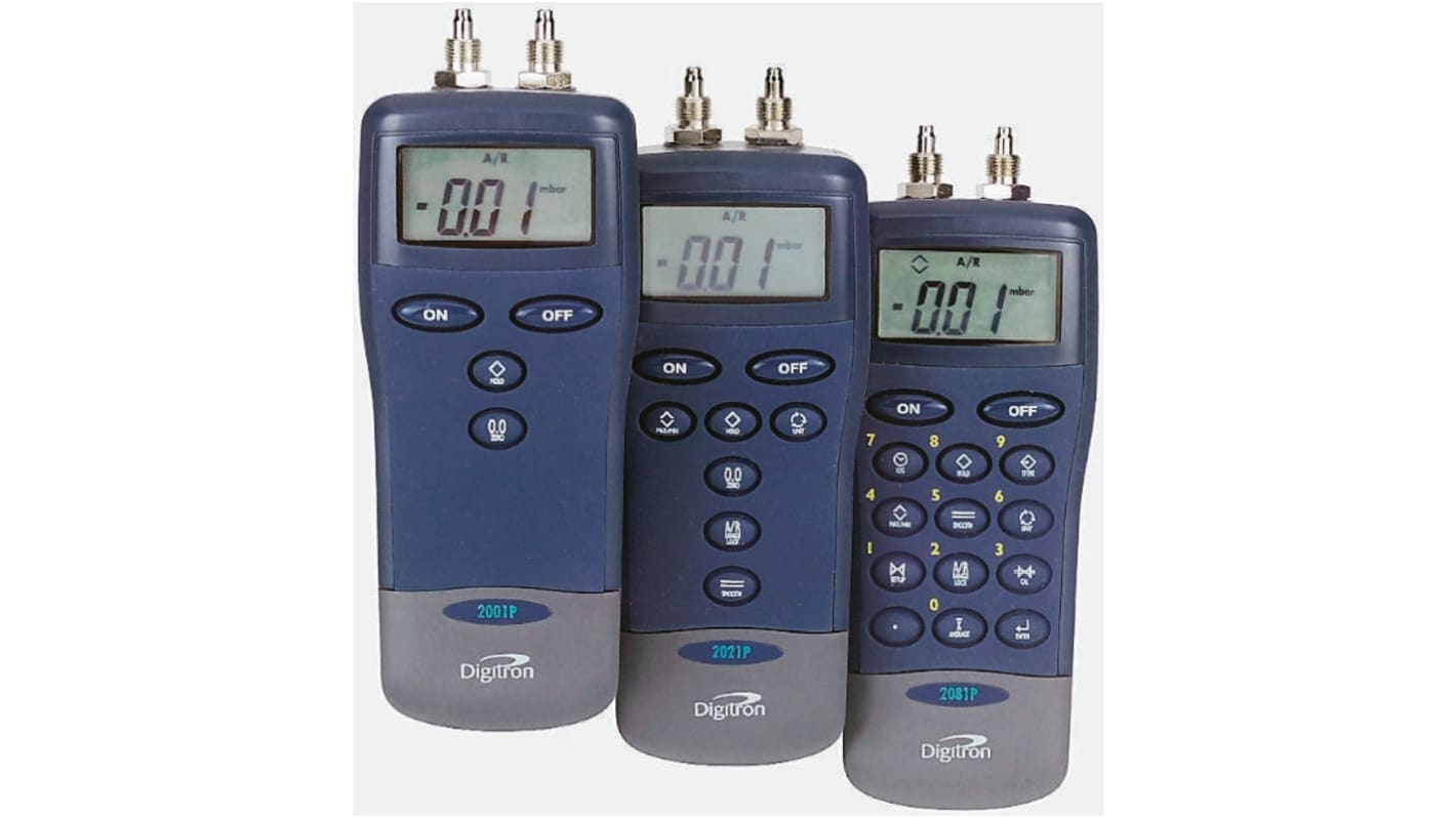 2021P7 | Digitron 2000P Differential Digital Pressure Meter With 2 ...