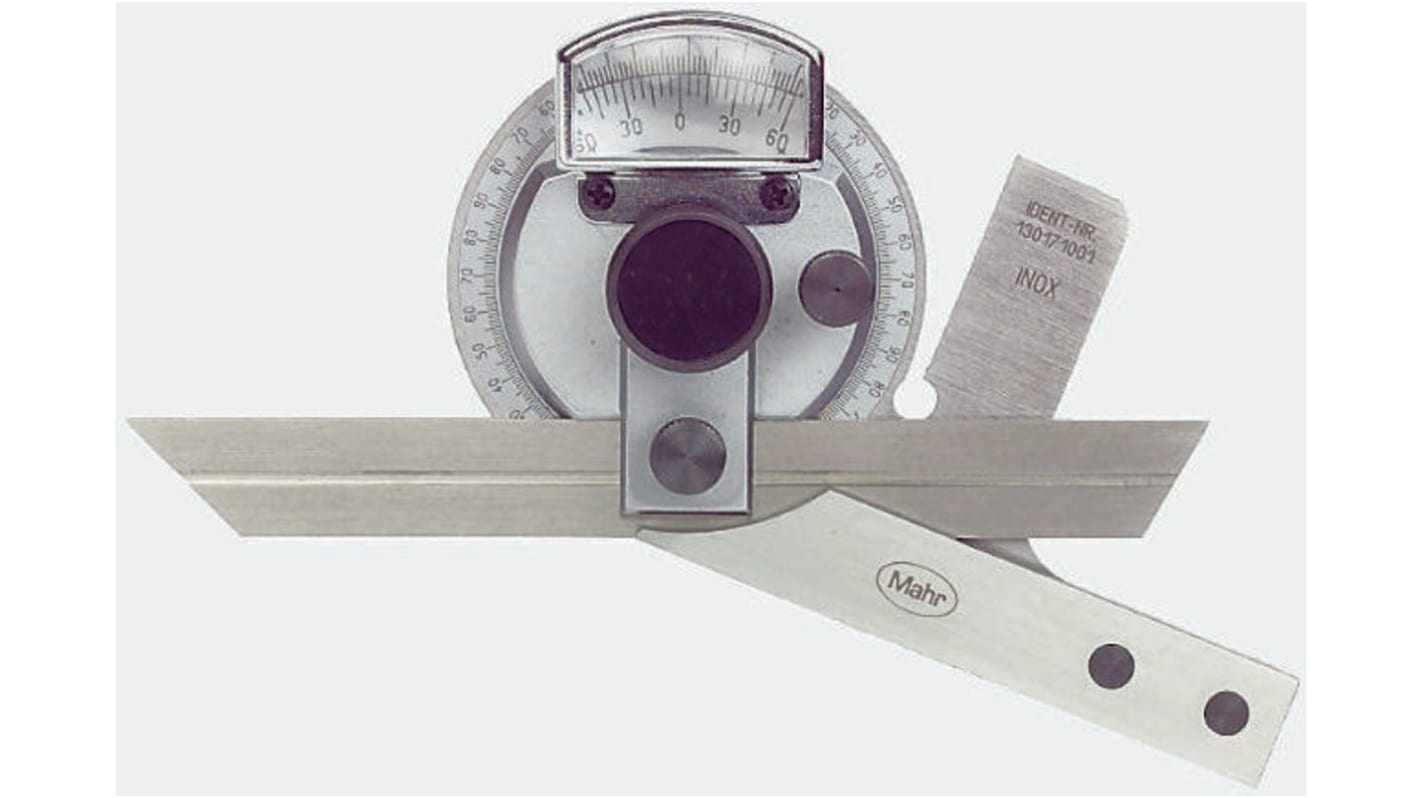 4214052RS | Mahr Metric Vernier Bevel Precision Protractor, 300 mm ...