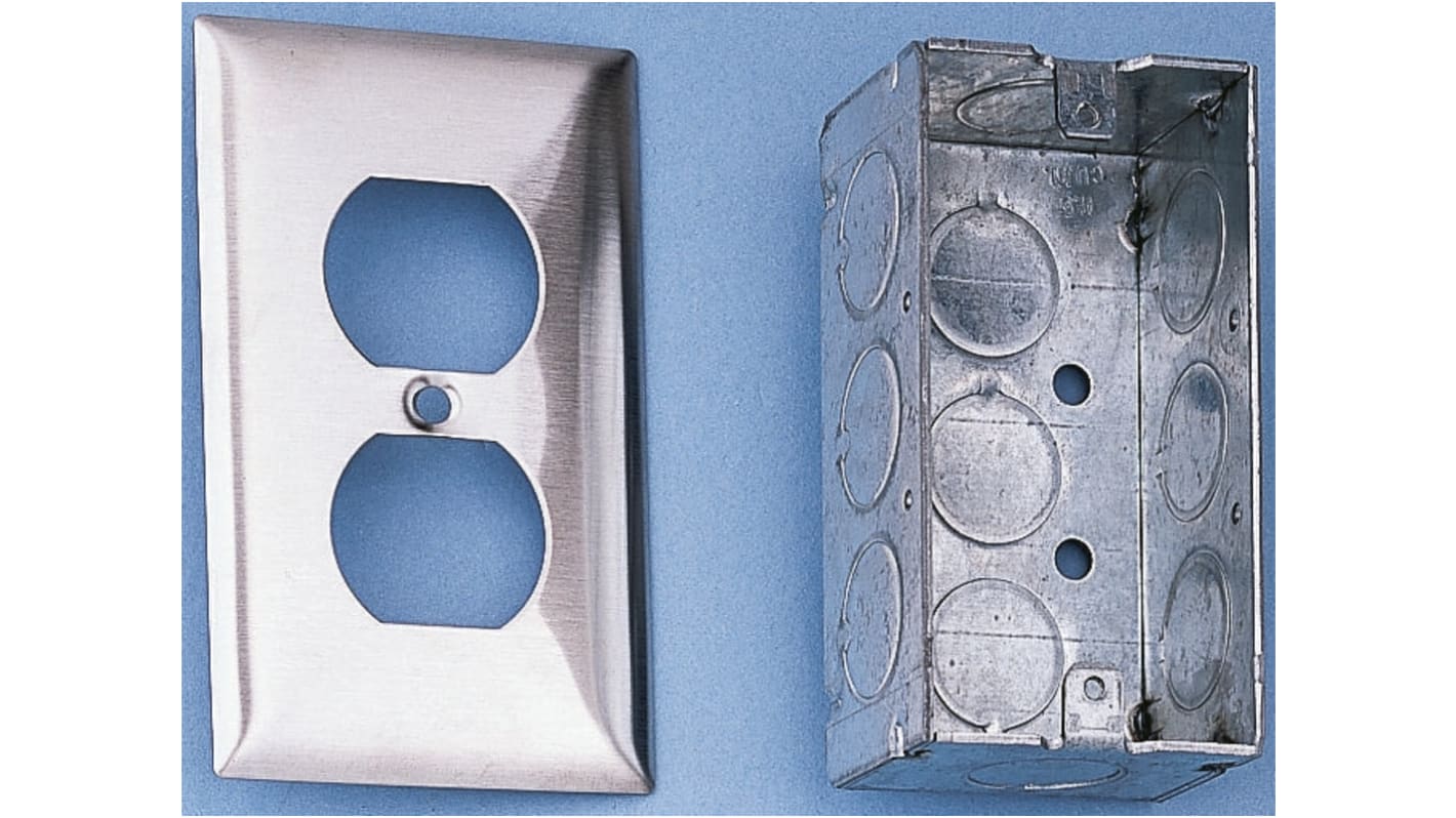 650 | Hubbell Steel Junction Box, 102 x 54 x 40mm | RS