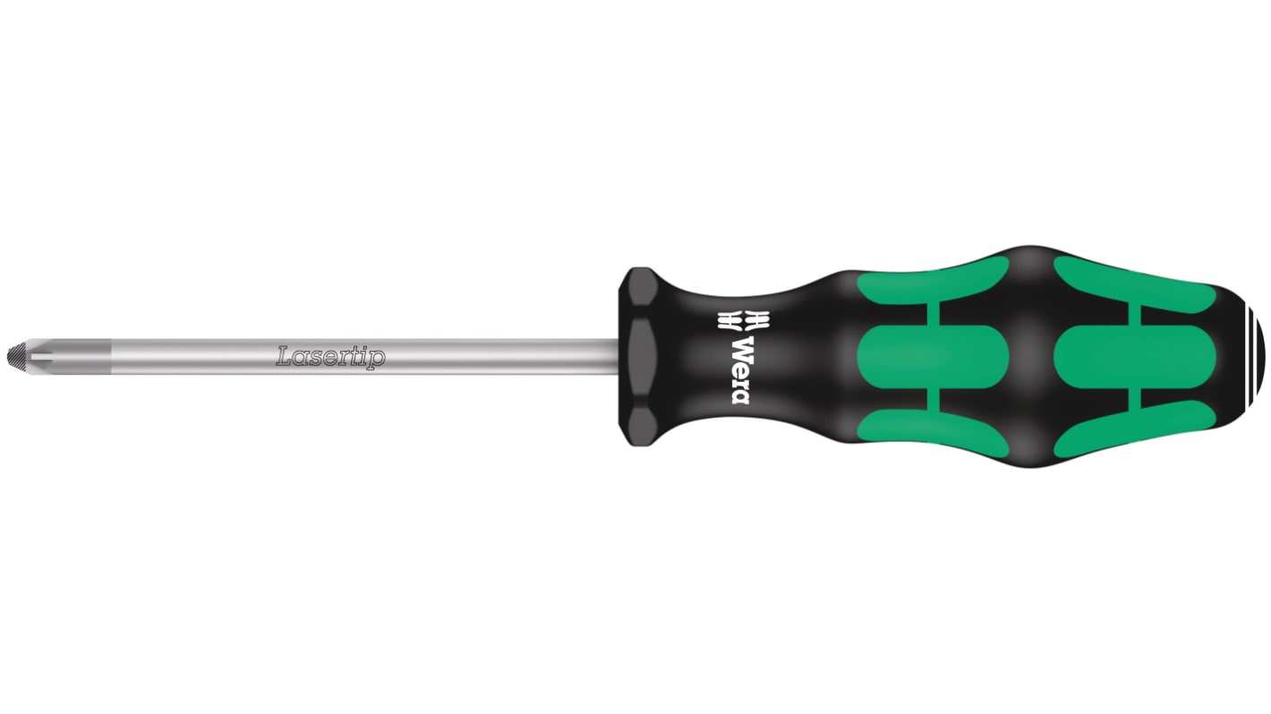 05009315001 | Wera Pozidriv Screwdriver, PZ2 Tip, 100 mm Blade | RS