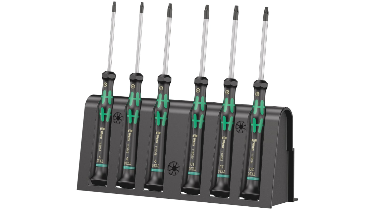05118154001 | Wera Torx Precision Screwdriver Set, 6-Piece | RS
