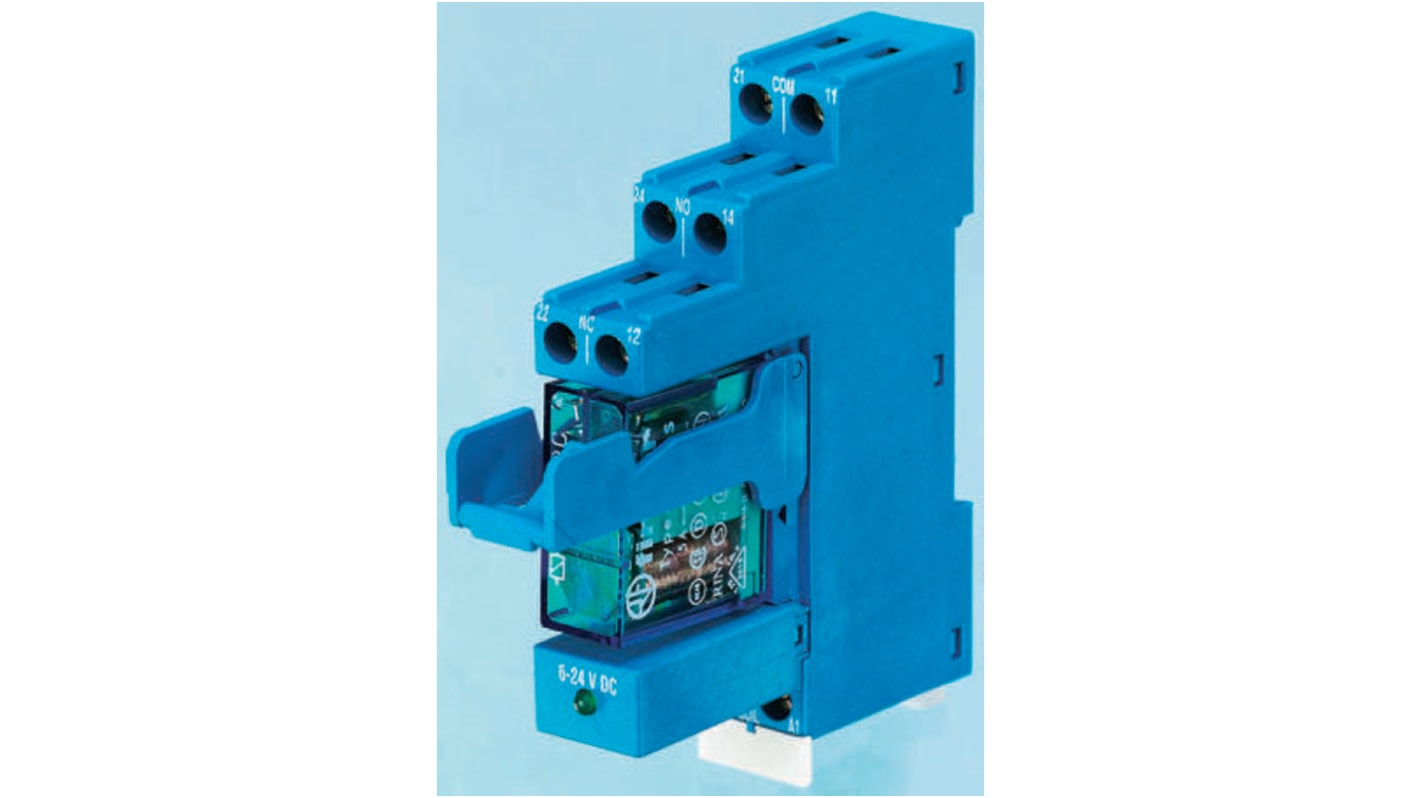 48.51.8.110.0060SPA | Finder 48 Series Interface Relay Module, DIN Rail ...