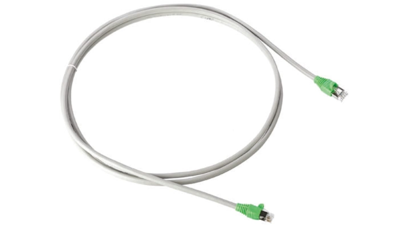 7063 2 634-04 | Cordon Ethernet catégorie 5e F/UTP Krone, Vert, 1m PVC | RS