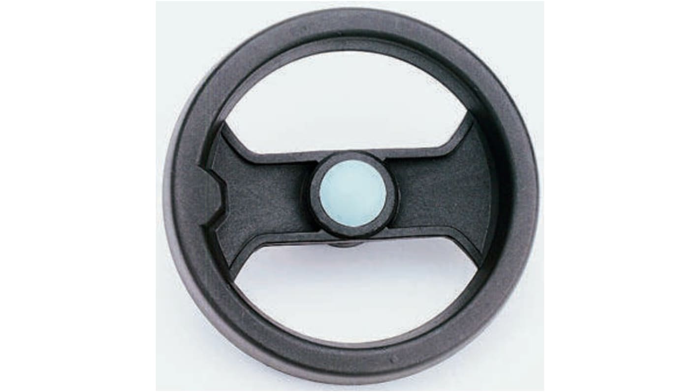 RS PRO Black Polyamide Hand Wheel, 99mm diameter | RS