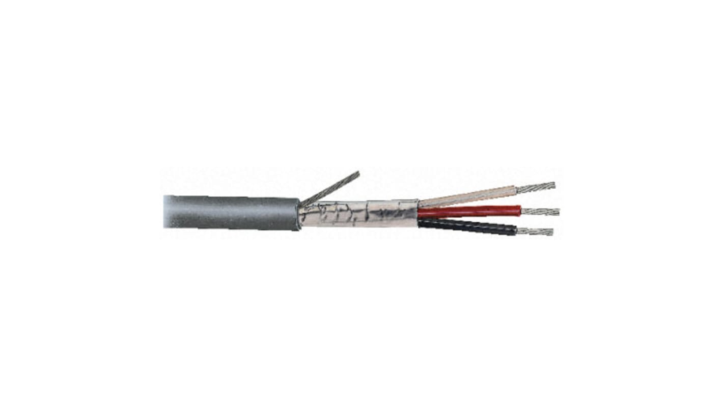 RS PRO Multicore Industrial Cable, 3 Cores, Screened, 500m, Grey PVC ...
