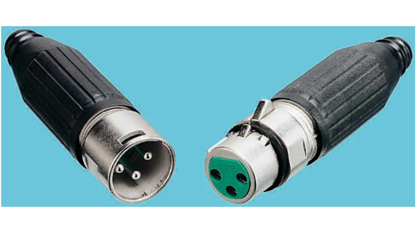 AAA3FPZ | Switchcraft Cable Mount XLR Connector, Female, 3 Way, Silver ...