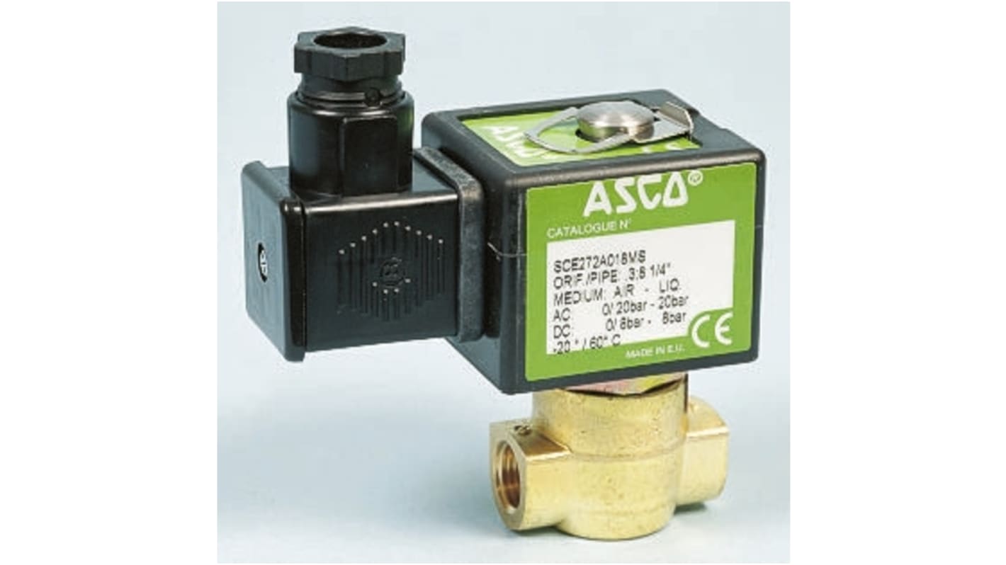 SCE272A018 MS 24V50 | Asco Solenoid Valve, 2 port(s) , NC, 24 V ac, 1 ...