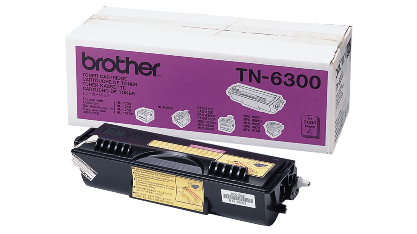 Brother TN-6300 Black Toner Cartridge, Brother Compatible | RS