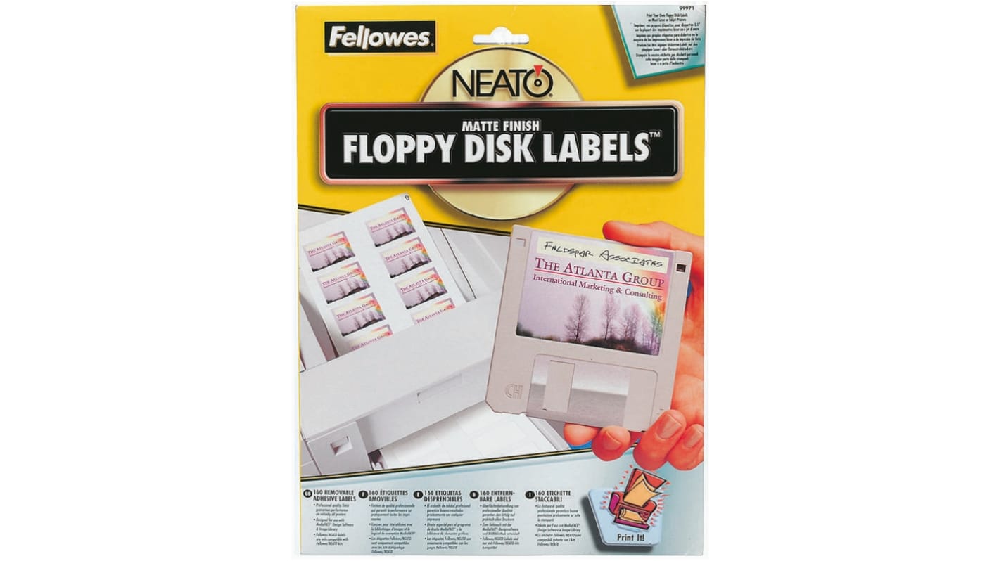 99971 | Neato floppy disk label,3.5in 160 labels | RS