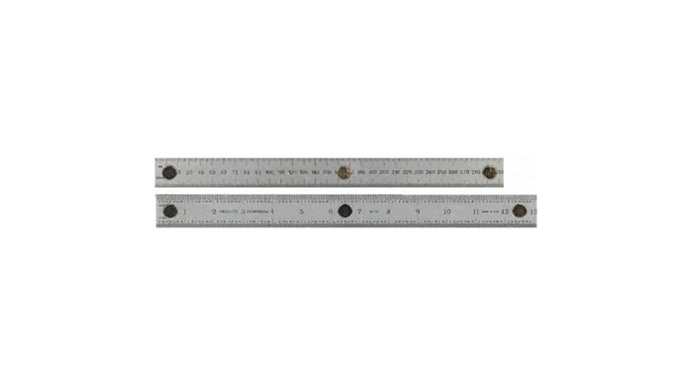 RS PRO 300mm Stainless Steel Imperial, Metric Ruler | RS
